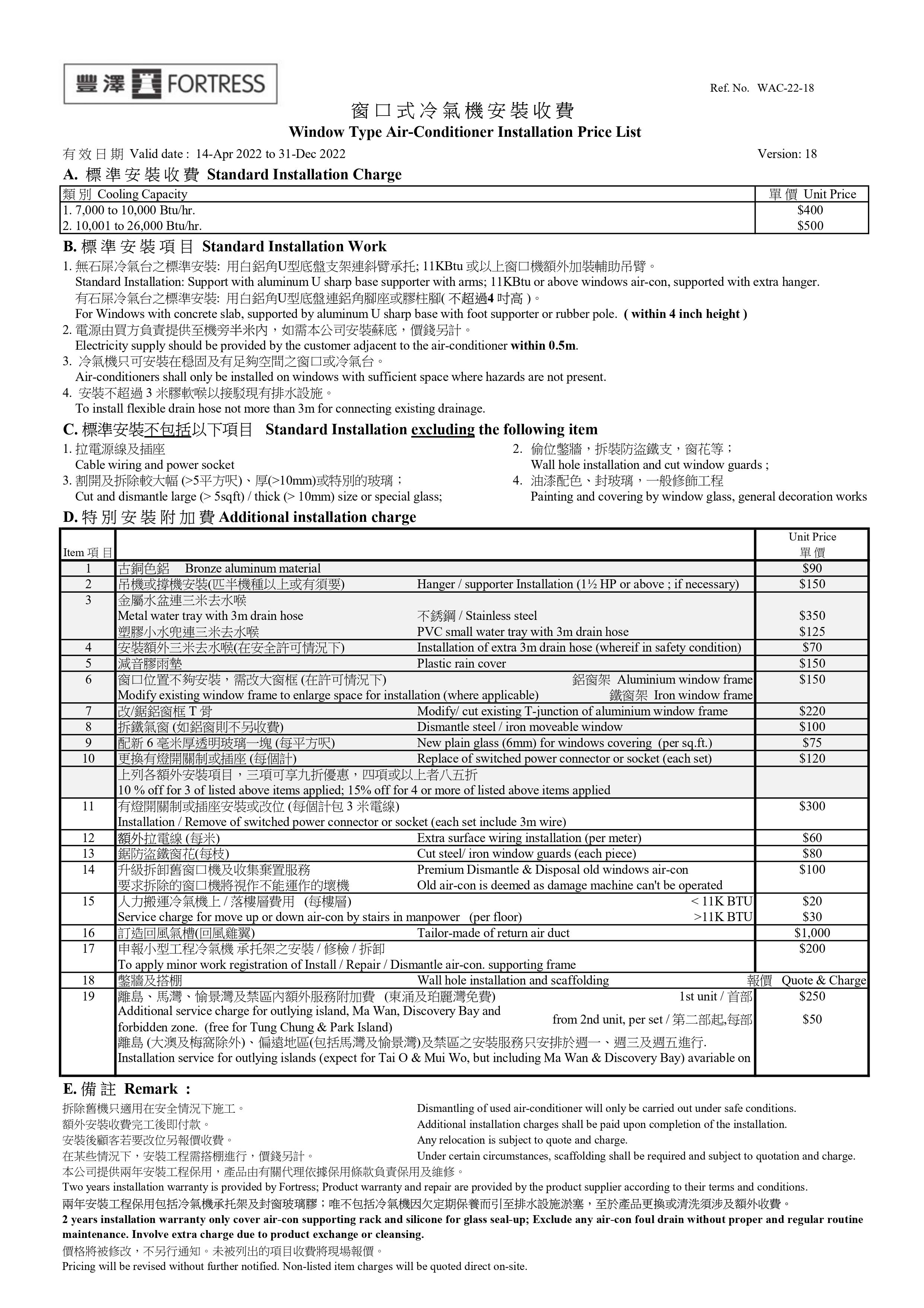 Installation Services | FORTRESS