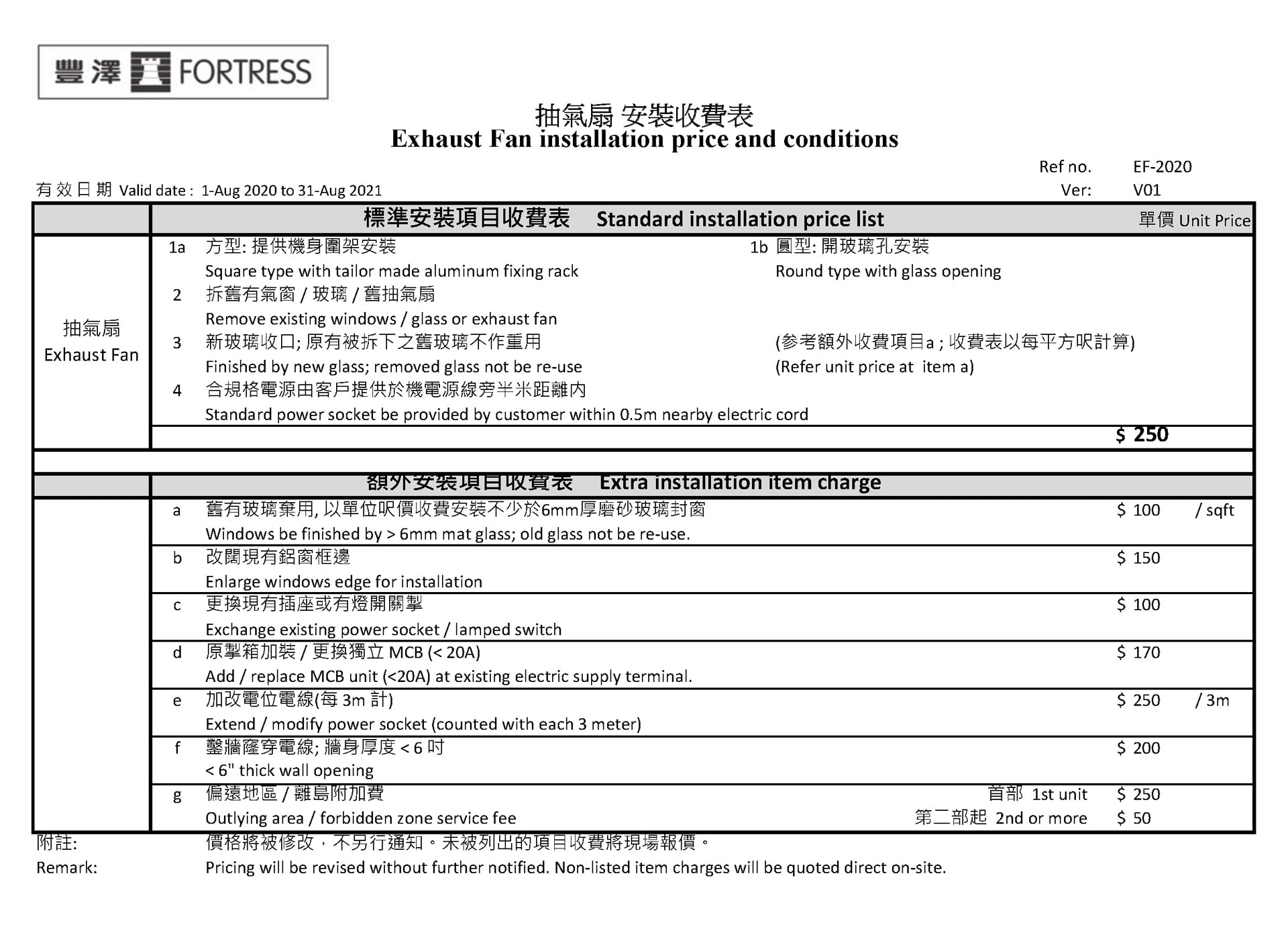 Installation Services | FORTRESS